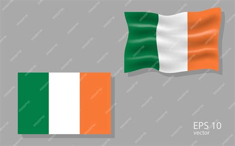 Premium Vector Vector Flag Of Irish Illustration
