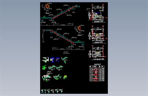 某市普通楼梯钢梯弧形楼梯及爬梯设计cad参考节点大样图 Autocad 2004 模型图纸下载 懒石网