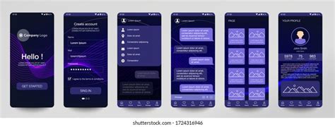 Design Mobile App Ui Ux Gui Stock Vector Royalty Free Shutterstock