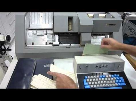 1964 IBM 029 Card Punch Working Demonstration Retrobattlestations