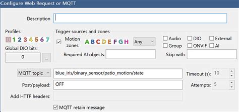 Blueiris Motion Detection With Mqtt Configuration Home Assistant