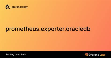Prometheus Exporter Oracledb Grafana Alloy Documentation