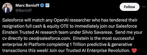 Salesforce Openai Çalışanlarına İş Teklif Etti Midas