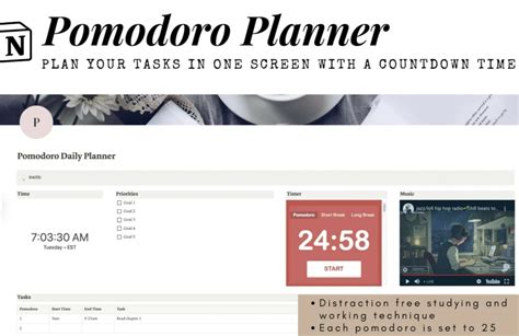10 Pomodoro Tracker Templates For Notion Inspiration And Productivity