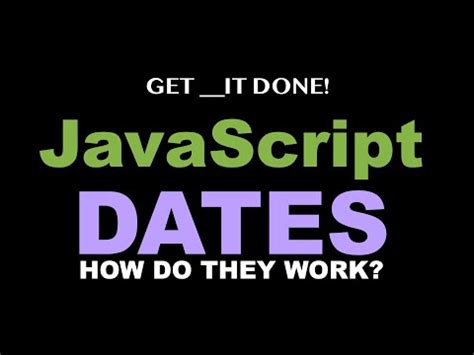 JavaScript Date And Time Tutorial YouTube