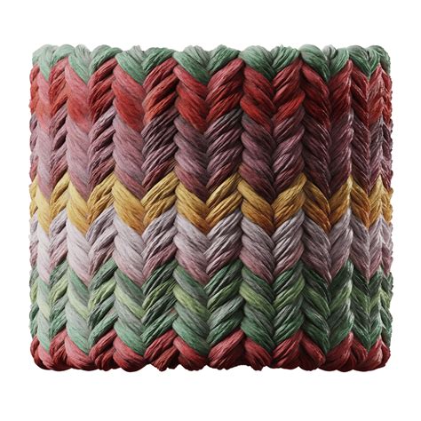 Twisted Cotton Cord Texture Rainbow Poliigon