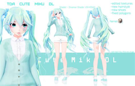 Mmd Dltda Cute Miku Hatsune U P D A T E By Lomivoka On Deviantart