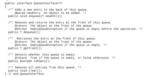 Java Purpose Modify A Queue Adt Implemented As A