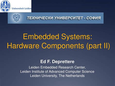 PPT Embedded Systems Hardware Components Part II PowerPoint Presentation ID 3619133