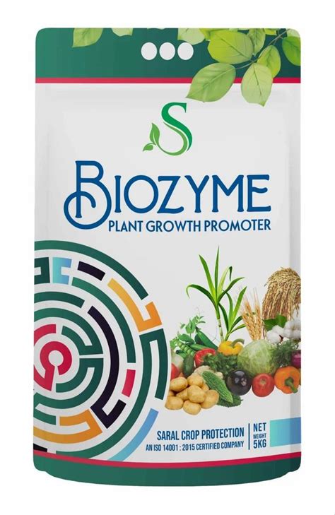 Black Chemical Grade Biozyme Plant Growth Promoter Bag Packaging