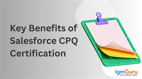 Salesforce Cpq Certification Key Benefits Of Cpq