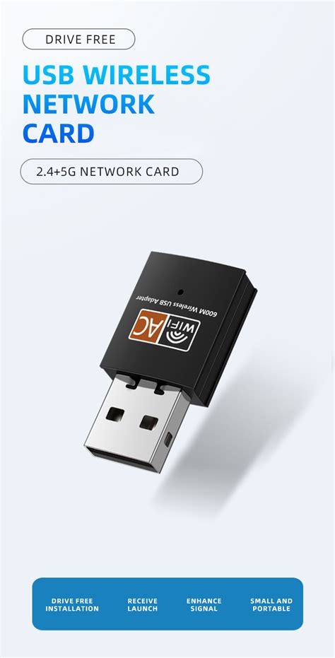 Usb Wifi Dongle Usb Lan Wireless Network Adapter 600mbps Realtek Chipset Dual Band 2 4g 2 5g Usb