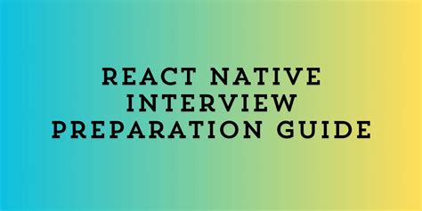 How To Crack React Native Interviews By William Shepherd Sep 2024 Medium