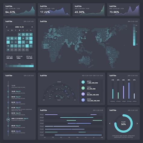 Premium Vector Map And Time Graphs Used For Status Analysis
