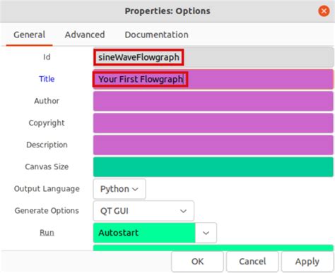 your first flowgraph gnu radio