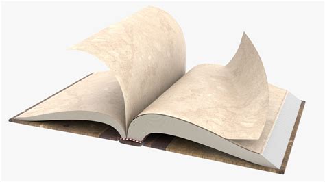 3d Model Old Cover Rigged Book Vr Ar Low Poly Cgtrader