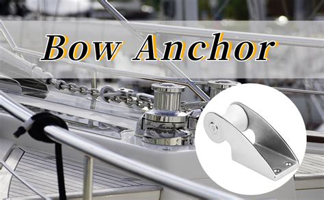 Dweekiy Silver Bow Anchor 316 Stainless Steel Roller Bracket With