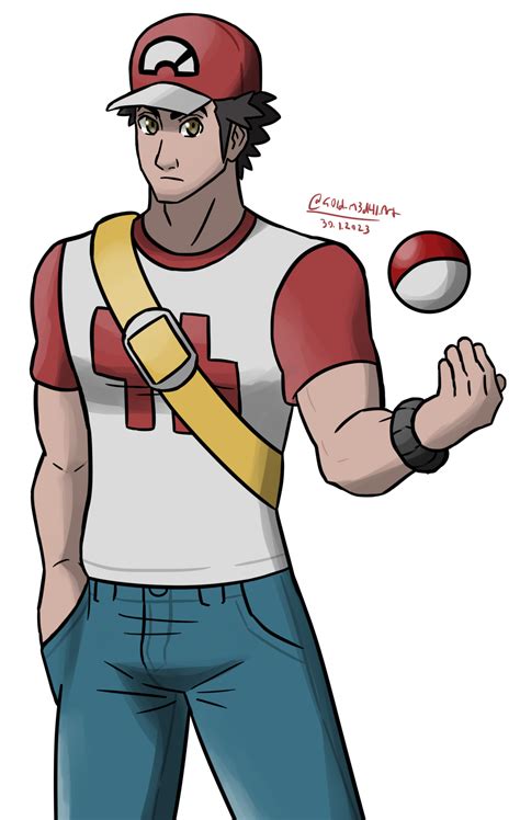 Pokemon Red Trainer Fan Art