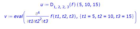 Writing Derivatives At A Point Using Leibniz Notation Mapleprimes