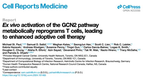Cell子刊：激活gcn2，可代谢重编程t细胞，增强其抗肿瘤免疫 生物科技 健康一线资讯