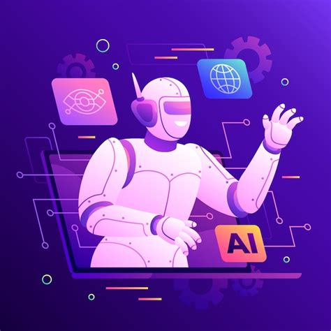 premium vector ai robot illustration