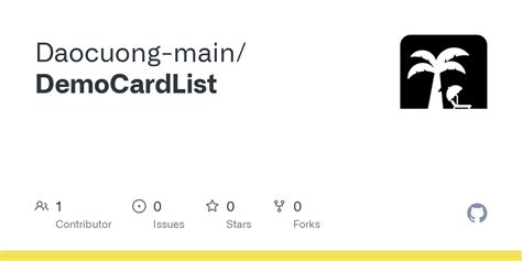 Github Daocuong Maindemocardlist