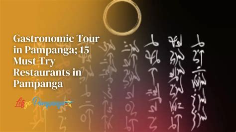 Reviving Kulitan Script Preserving Kapampangan Heritage