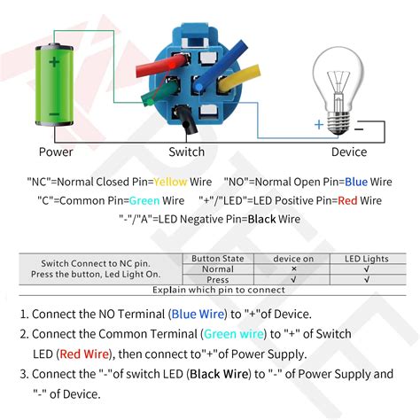 Terminal Push Button Switch Pinout Guide For Beginners