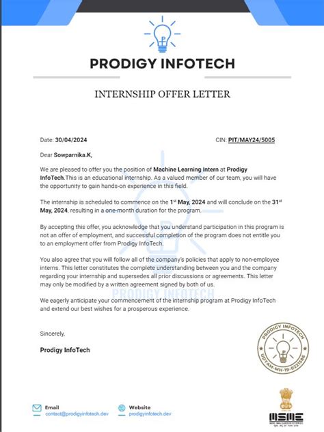 Sowparnika K On Linkedin Machinelearning Internship Careeropportunity Prodigyinfotech