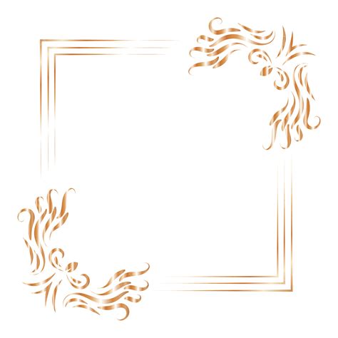 고급스러운 금색 테두리 틀 벡터 국경 사치 황금 테두리 Png 일러스트 및 벡터 에 대한 무료 다운로드 Pngtree