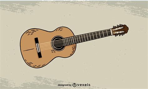 Accoustic Guitar Musical Instrument Vector Download