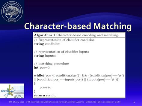 Ppt Boost Character Based Matching In Learning Classifier Systems With Xor Powerpoint