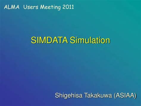Ppt Simdata Simulation Powerpoint Presentation Free Download Id
