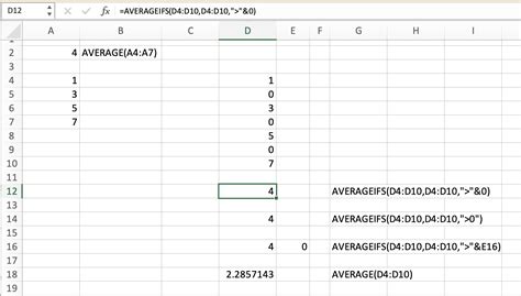 Arrays How To Determine Averages By Multiple Criteria Including Ignoring Zeros In The