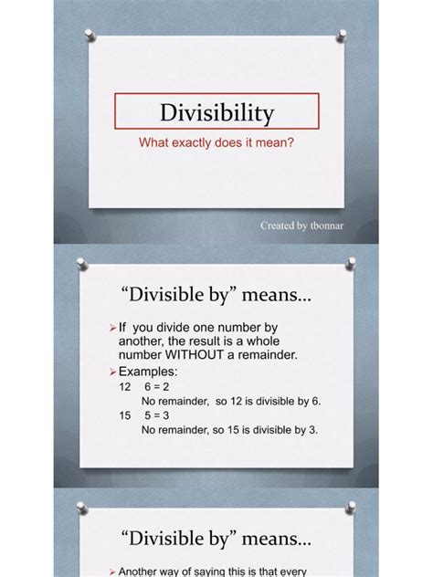 Divisibilty Test Pdf
