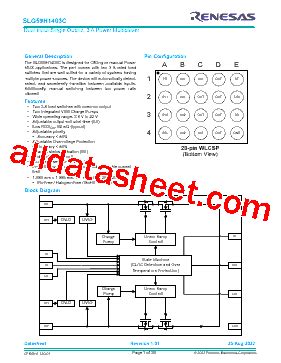 SLG59H1403 Datasheet PDF Renesas Technology Corp