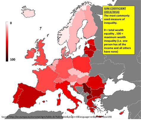 Gini Coefficient As A Measure Of Inequality Vivid Maps