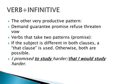 Patterns After Reporting Verbs Pptx