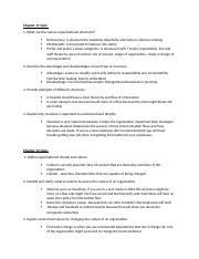 Chapter 11 Quiz Docx Chapter 11 Quiz 1 What Are The Various Organizational Structures