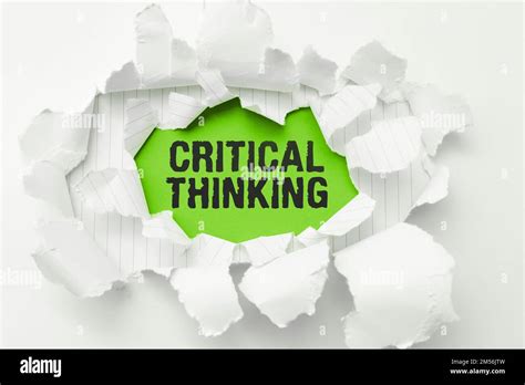Text Showing Inspiration Critical Thinking Internet Concept Sequence