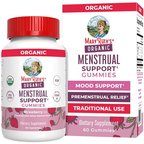Organic Menstrual Support Gummies Maryruth Organics