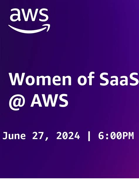 Silke Steffan On Linkedin Women Of Saas Saasummer Event Aws