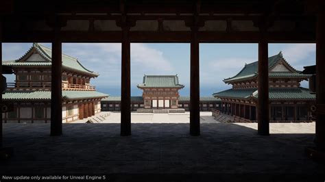 亚洲日本古代建筑模型资产合集1 次世代模型库