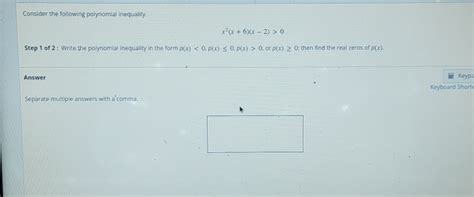 Solved Consider The Following Polynomial Chegg Com