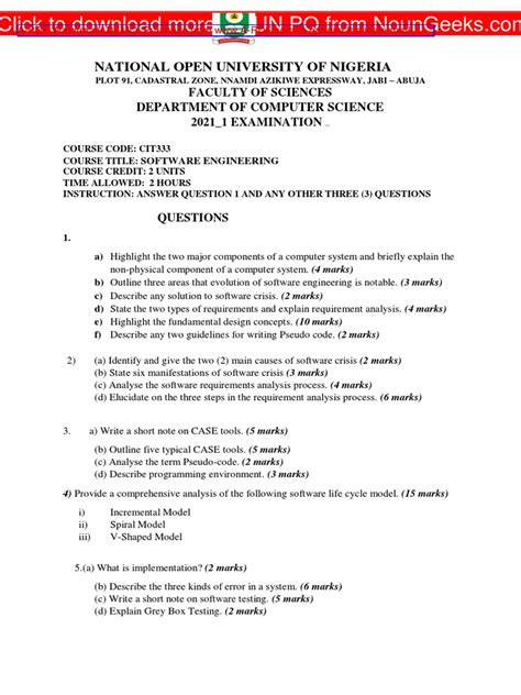 Cit 303 Pdf Software Systems Theory