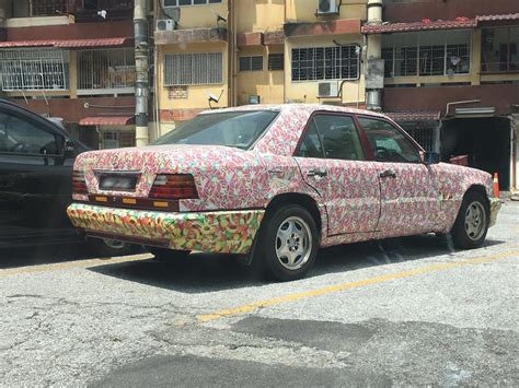 Old Mercedes E Class Gets Covered In Wallpaper Owner Says Its Cheaper This Way Autoevolution Old Mercedes E Class Gets Covered In Wallpaper Owner Says Its Cheaper This Way Autoevolution