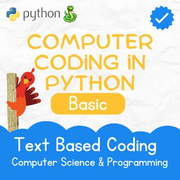 Computer Coding In Python Text Based Coding Computer Science