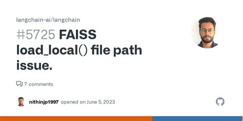 FAISS Load Local File Path Issue Issue 5725 Langchain Ai