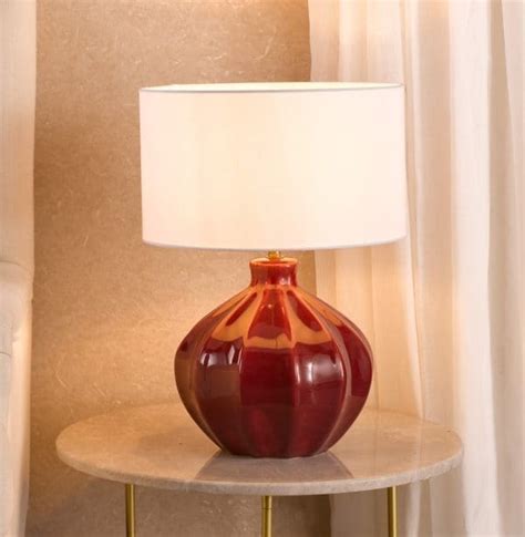 Red Ceramic Lamp House Of Lights