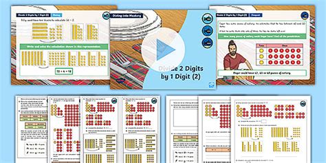 👉 y3 step 8 divide 2 digit by 1 digit flexible partitioning